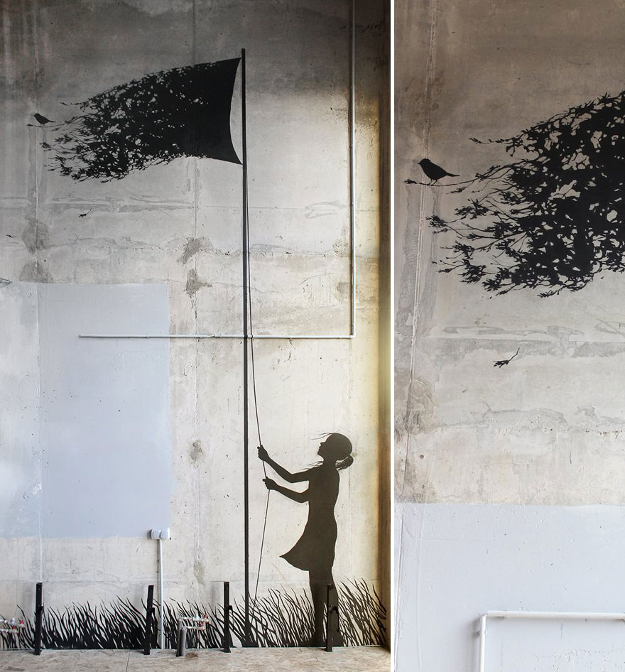 Arte urbana incríveis feitas por Pejac - Bons Tutoriais