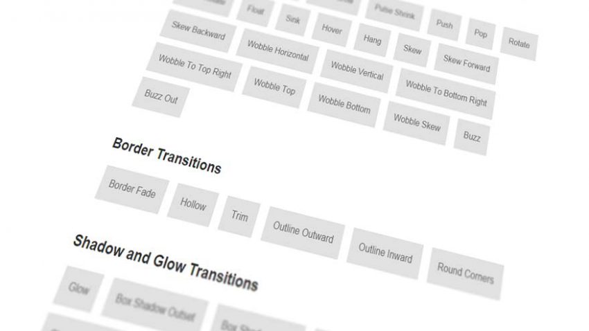 49 Transições / Animações em puro CSS 3 para utilizar