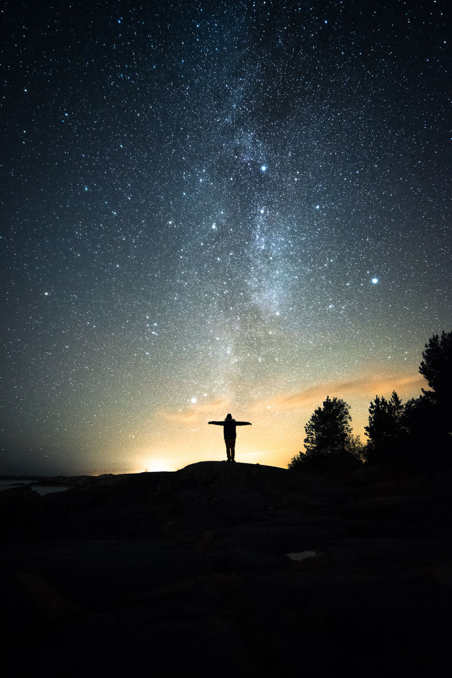 Fotografias incríveis do céu, estrelas e via láctea visto da Finlândia ...